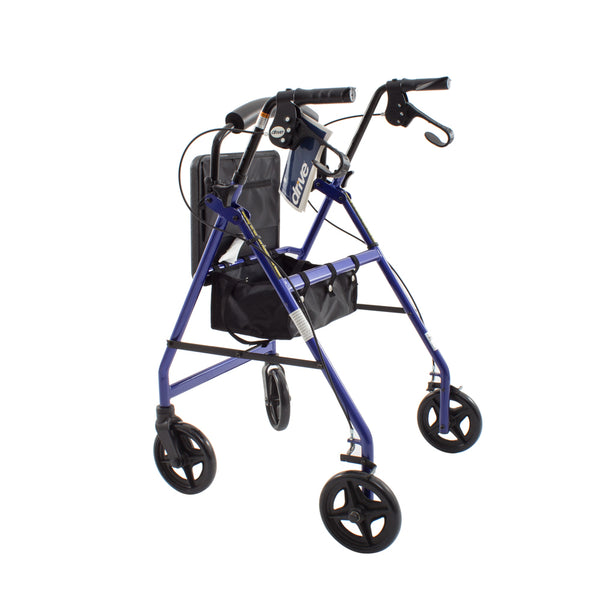 Andadera Rollator de Aluminio con Guardabolsa 136kg - Drive ...